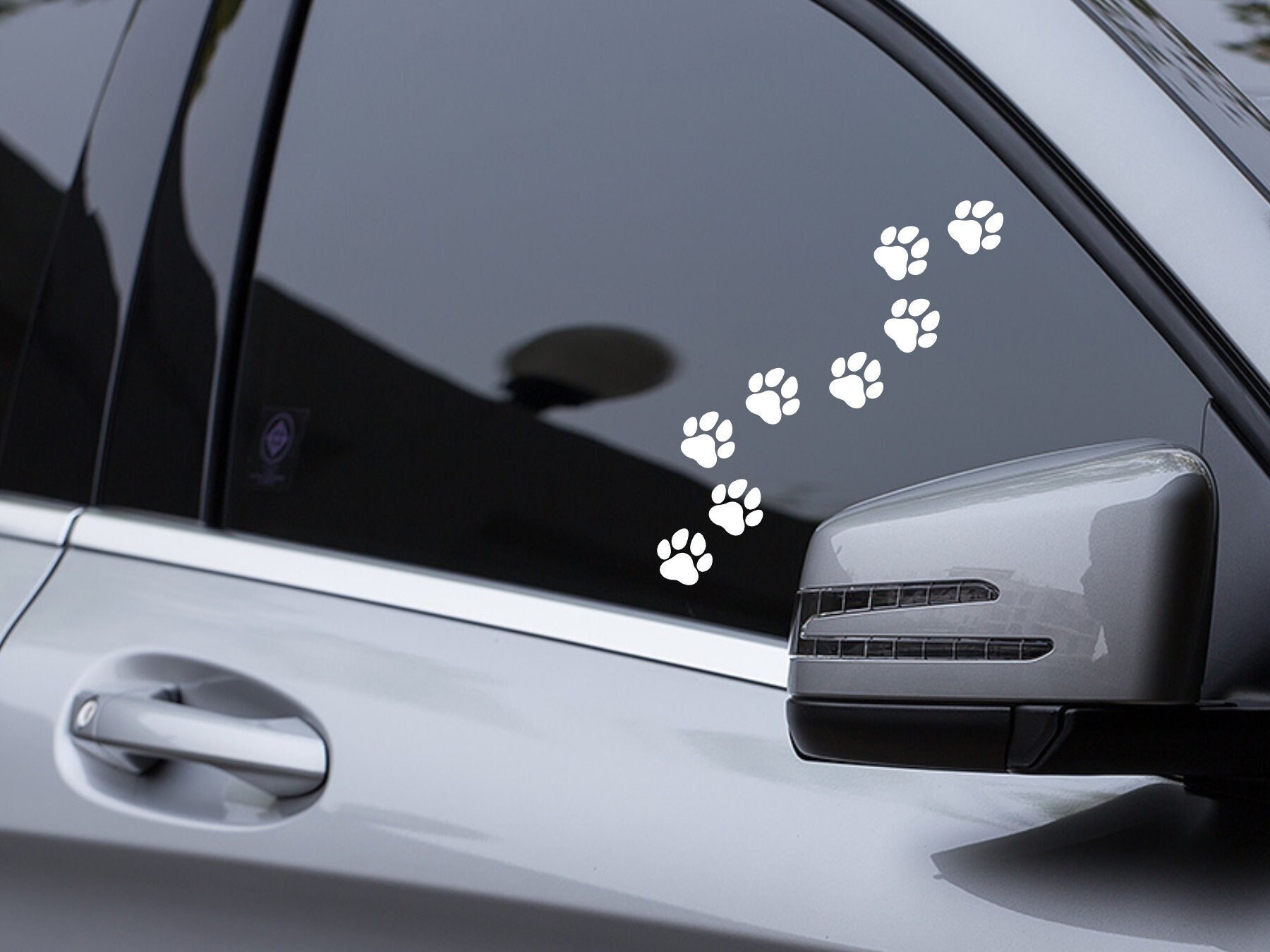 Dog Paw Print Car Decal, Puppy Paw Car Stickers, Window Sticker ...