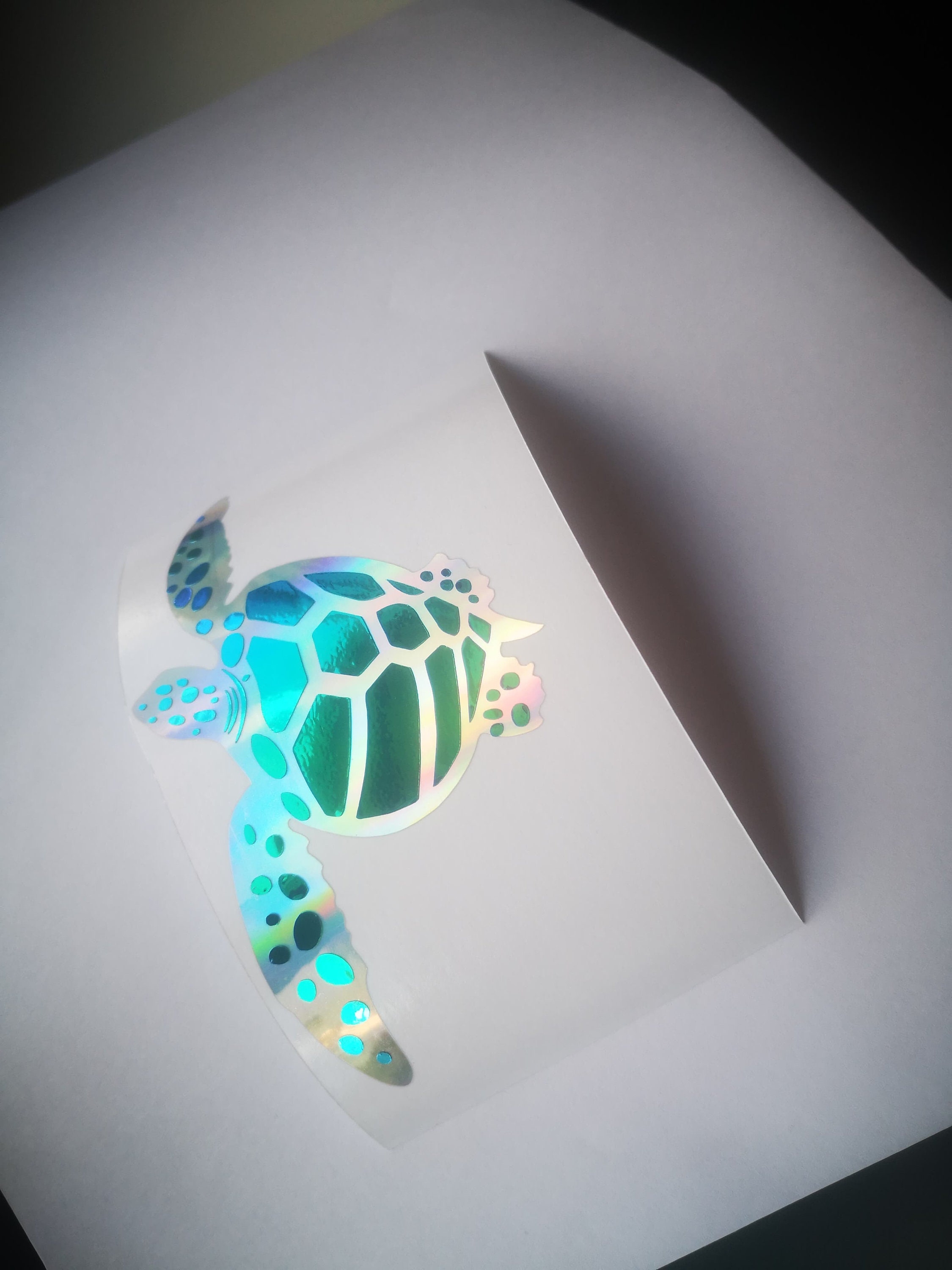 Sea Turtle Decal, Color Changing Sticker, Car Decals, Iridescent Vinyl ...