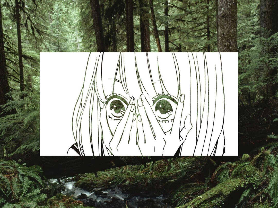 Car Stickers, Car Decals, Vinyl Decals, Scared Manga Girl Sticker ...