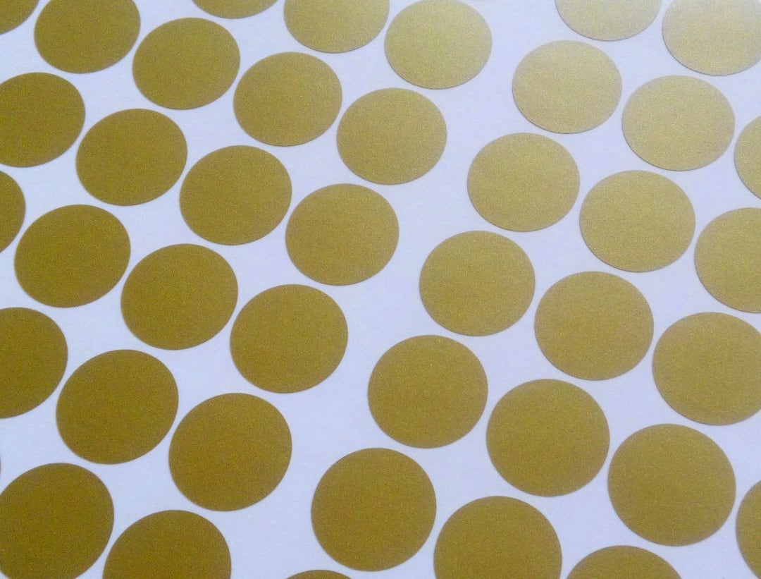 40 1'' Small Polka Dot Stickers, Princess Party Decorations, Round ...