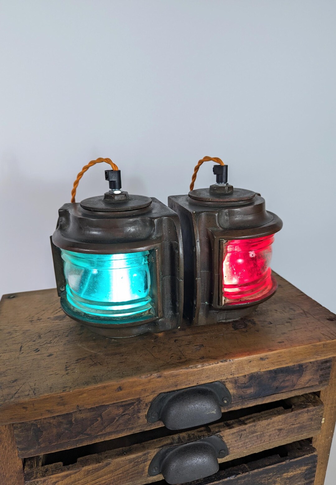 Vintage 1930s Ship Signal Lamps - Upcycled Accent Lighting - Etsy