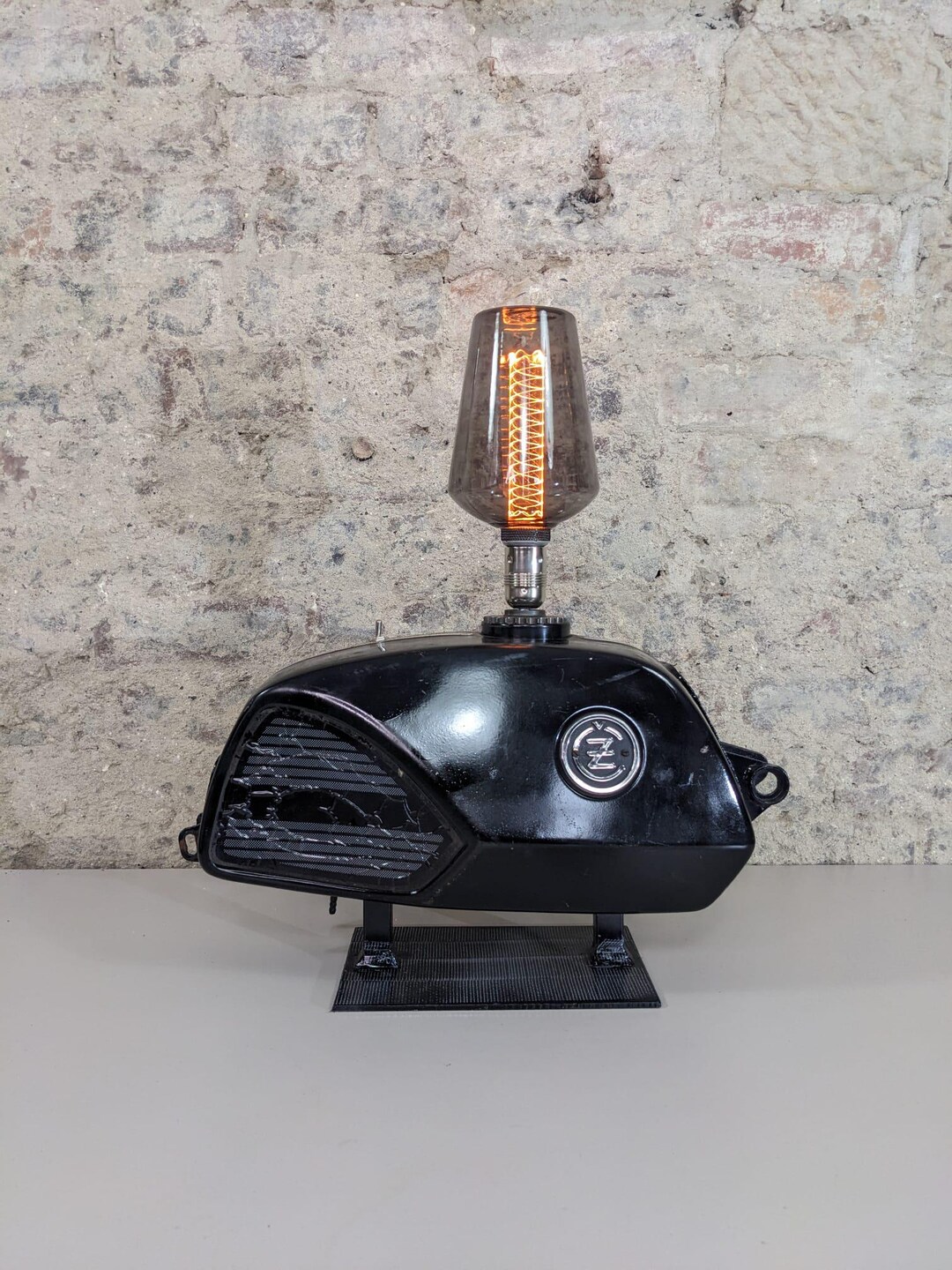 Upcycled Jawa CZ 175 Fuel Tank Accent Table Lamp Light, 1970s - Etsy