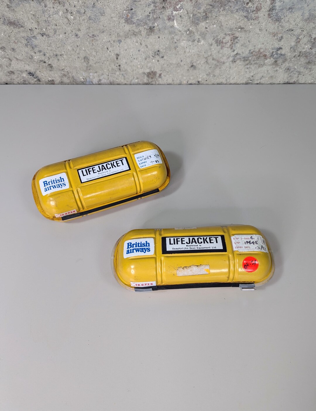 Vintage Life Jacket in Case From British Airways, Manufactured by ...