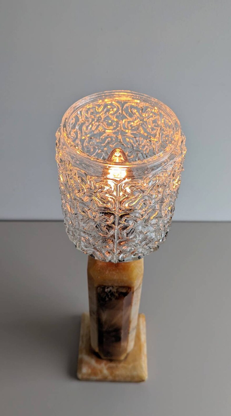 Vintage Italian Marble Art Deco Table Light - Etsy