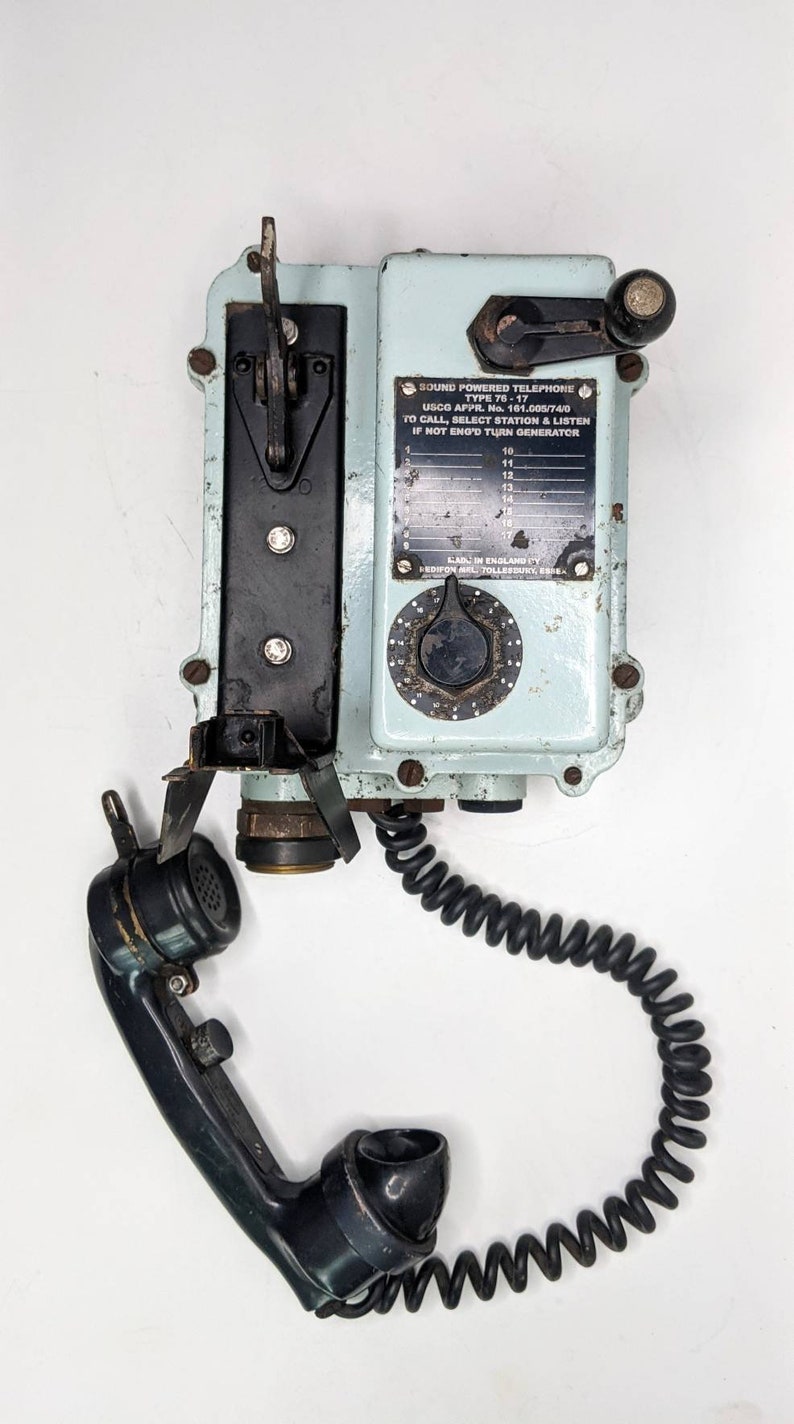 Vintage Sound Powered Ship Telephone Made in England | Etsy