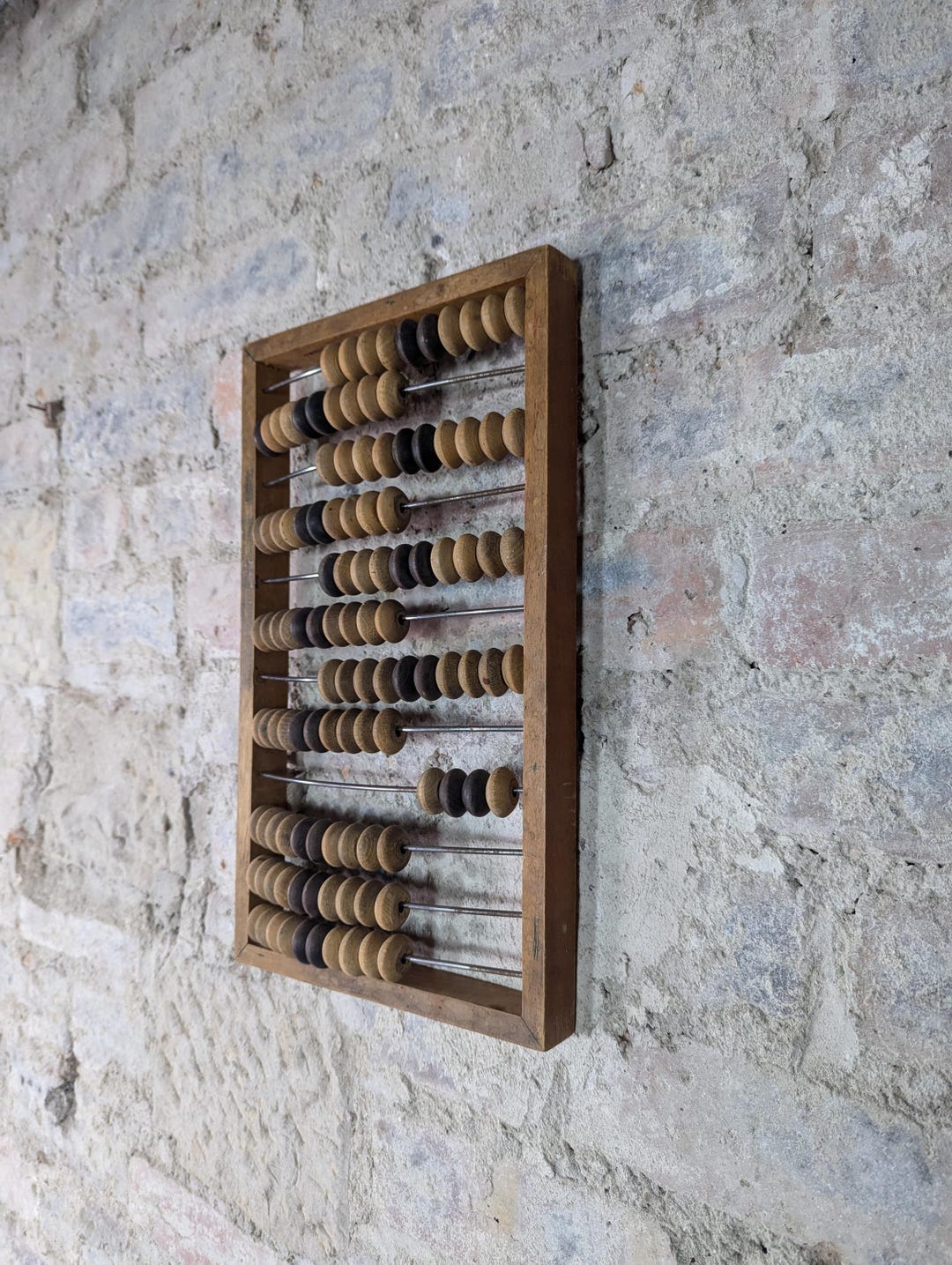 Vintage Antique Wooden Abacus Primitive Calculator, Wall Hanging - Etsy