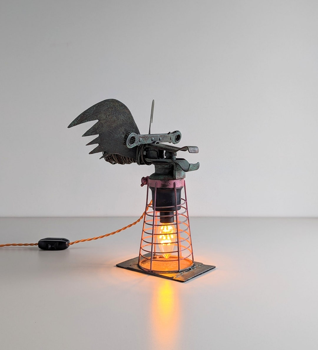 Up-cycled Funky Junk Art Robot Accent Lamp, Statement Lighting - Etsy