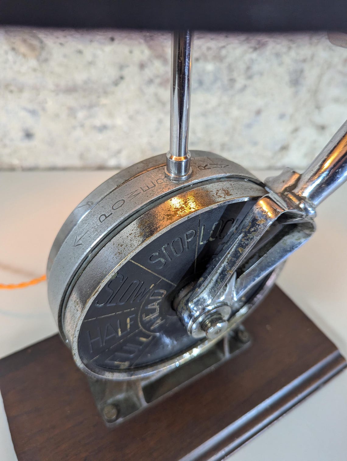 Vintage Upcycled Accent Lamp Made From Mathway Marine Telegraph, Hamble ...