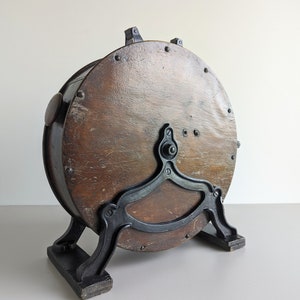 Antique Victorian SPONG Oak and Cast Iron Sharpener & Polishing Machine ...