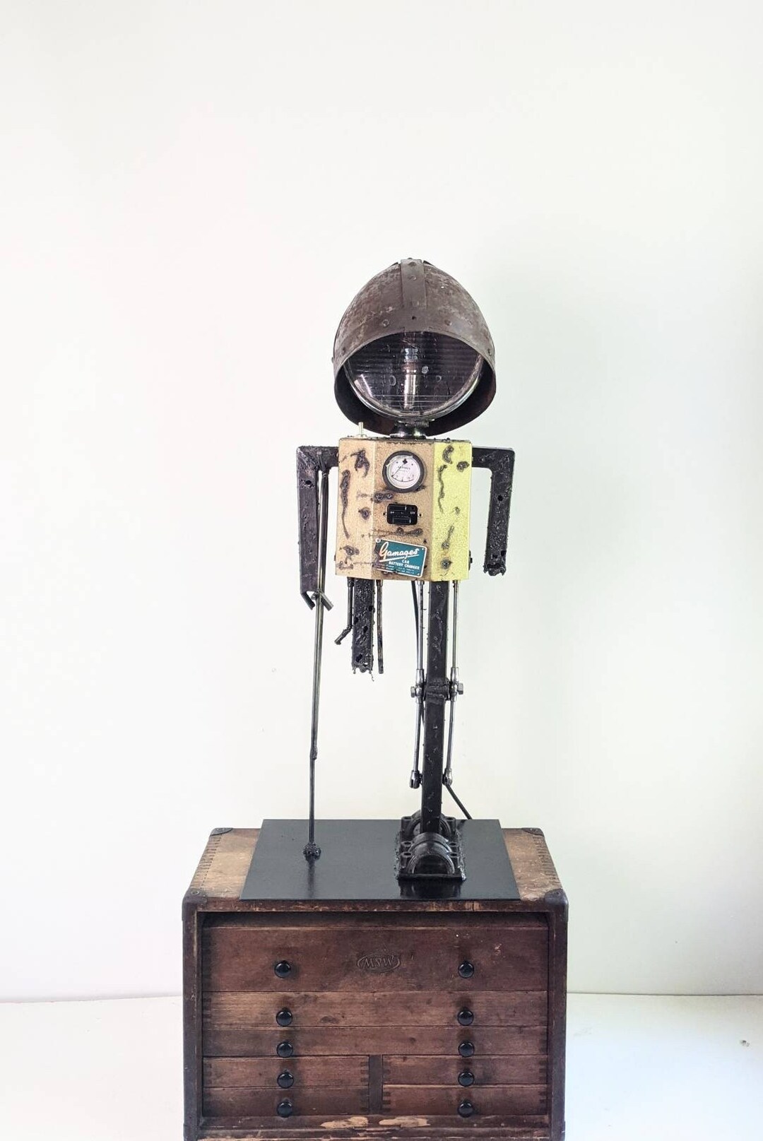 Upcycled 'crippled' Robot Accent Floor Lamp Made of - Etsy