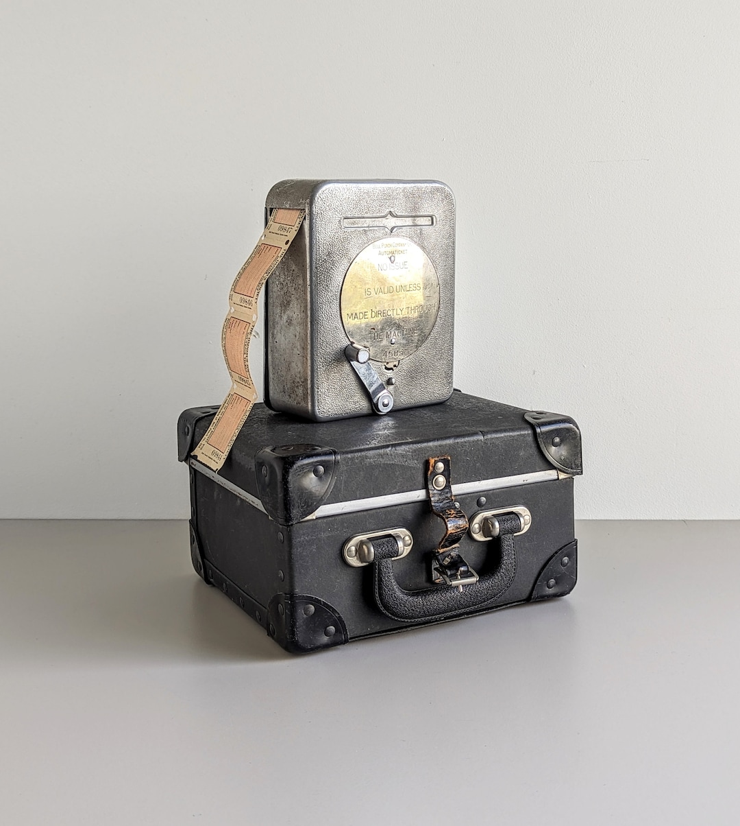 Original Vintage Bus automaticket Ticket Machine With Box, Made in ...
