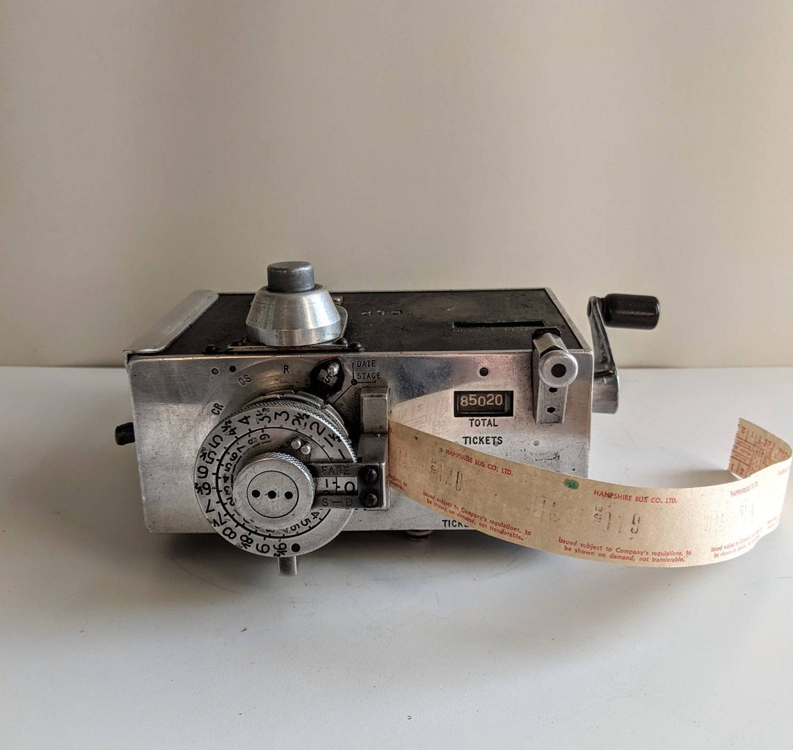 Vintage Setright Bus Conductor's Ticket Machine With | Etsy