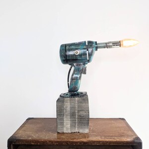 Vintage Stanley Drill Tool Up-cycled to Table, Desk, Accent Lamp Light ...