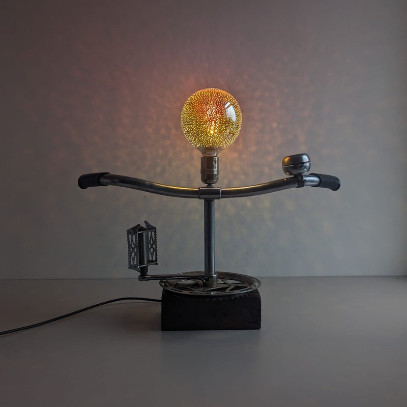 Recycled Bike Lamp - Etsy