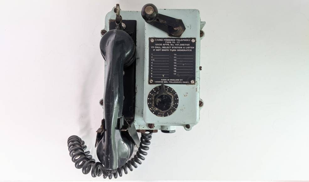 Vintage Sound Powered Ship Telephone Made in England | Etsy