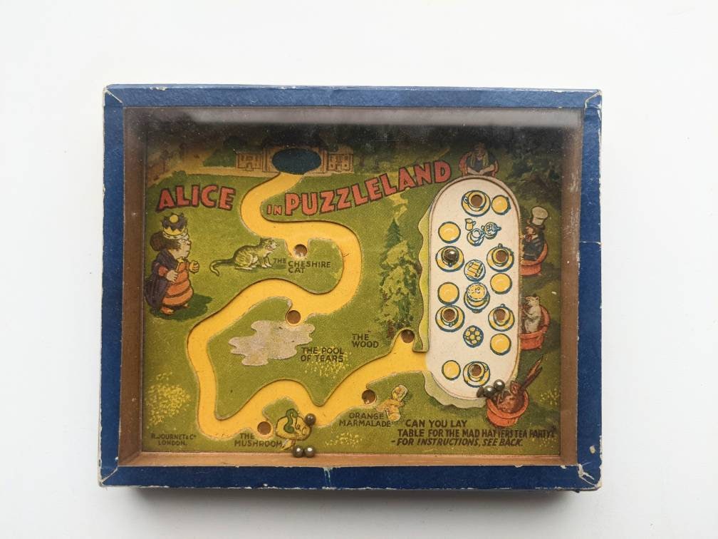 Two Vintage Puzzle Ballbearing Games 'alice in - Etsy UK