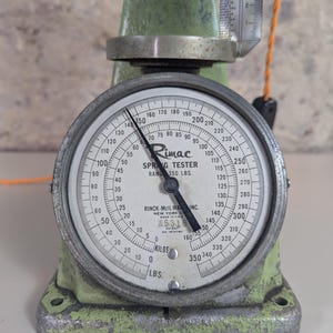 Upcycled Vintage Rimac Spring Tester Lamp – Industrial Steampunk Decor ...