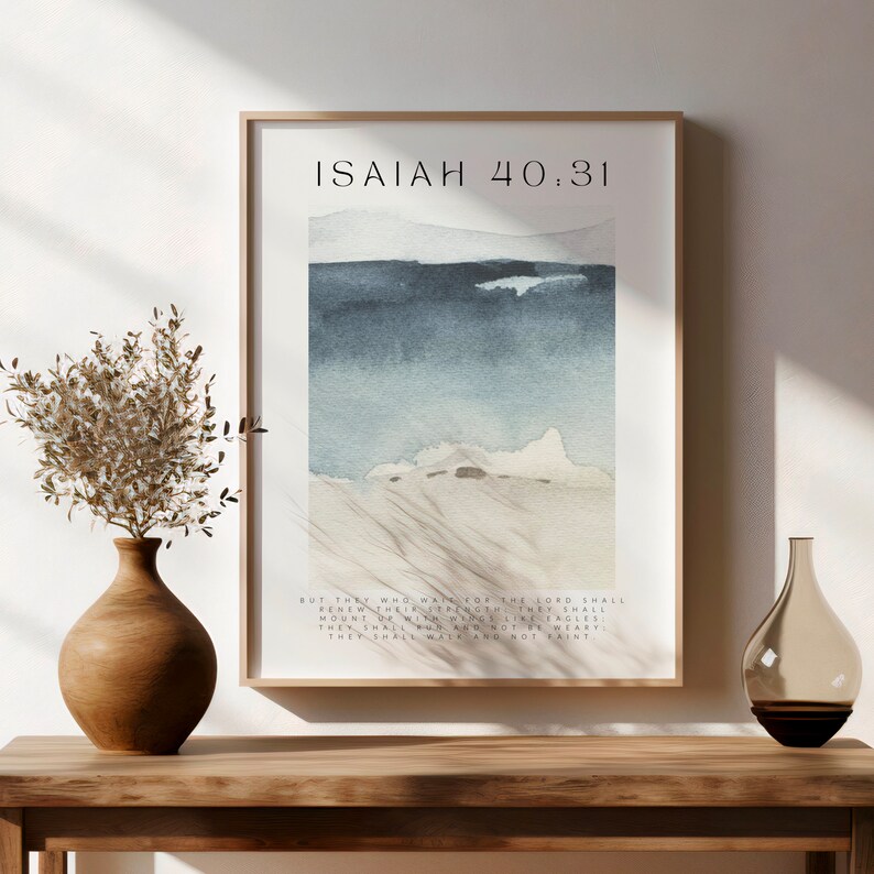 Isaiah 40:31 | Inspirational Bible Verse Wall Art | Gift Ideas ...