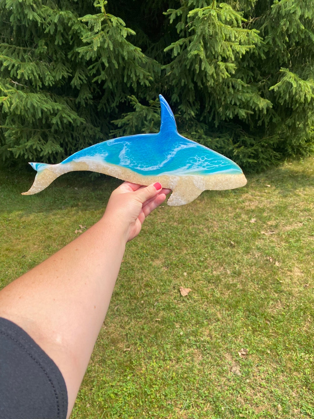 Orca Epoxy Ocean Art Orca Art Orca Decor Whale Orcas Wave - Etsy