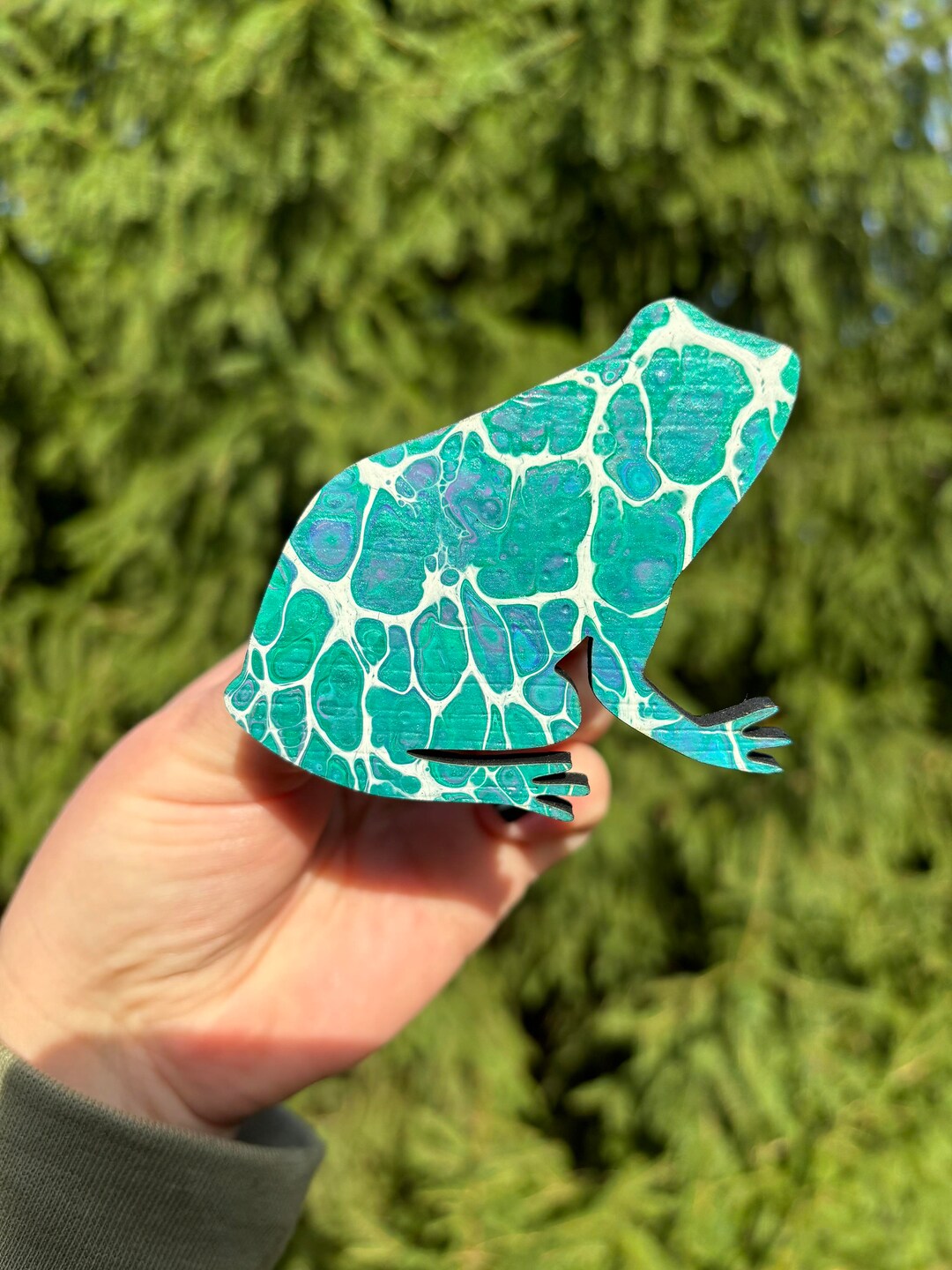 Frog Magnet, Frog, Refrigerator Magnet, Frog Art, Frog Painting, Frog ...