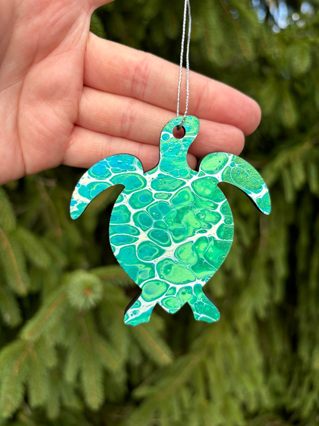 Sea Turtle Ornament, Turtle Ornament, Christmas Ornament, Animal Lover ...
