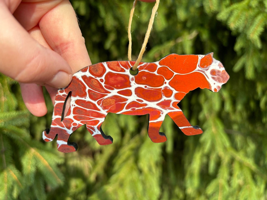 Tiger Ornament, Christmas Ornament, Tiger Art, Tiger Painting, Tiger ...