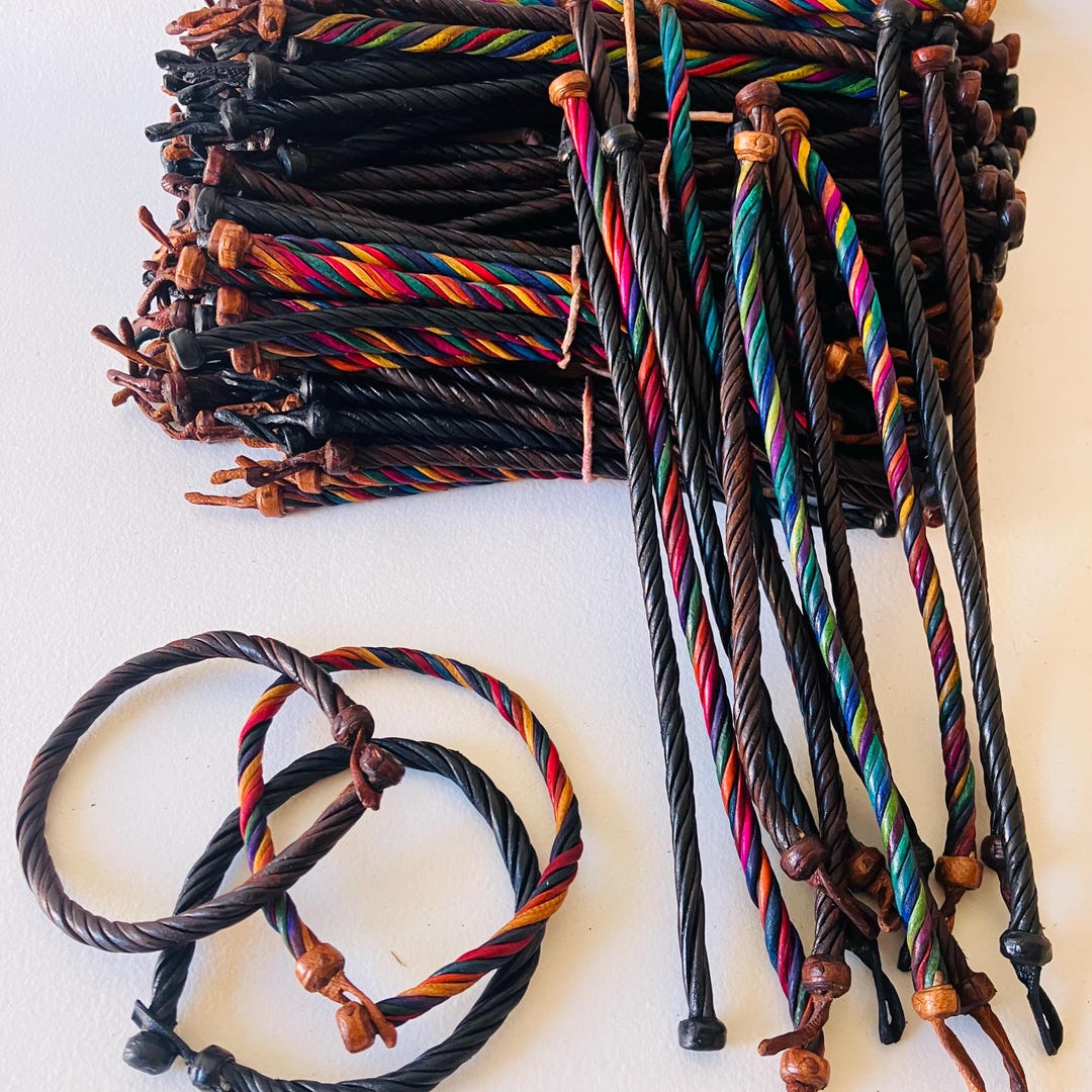 Bracelet, Handcrafted Leather, Armlet, Anklet, Choker, Necklace - 'the ...