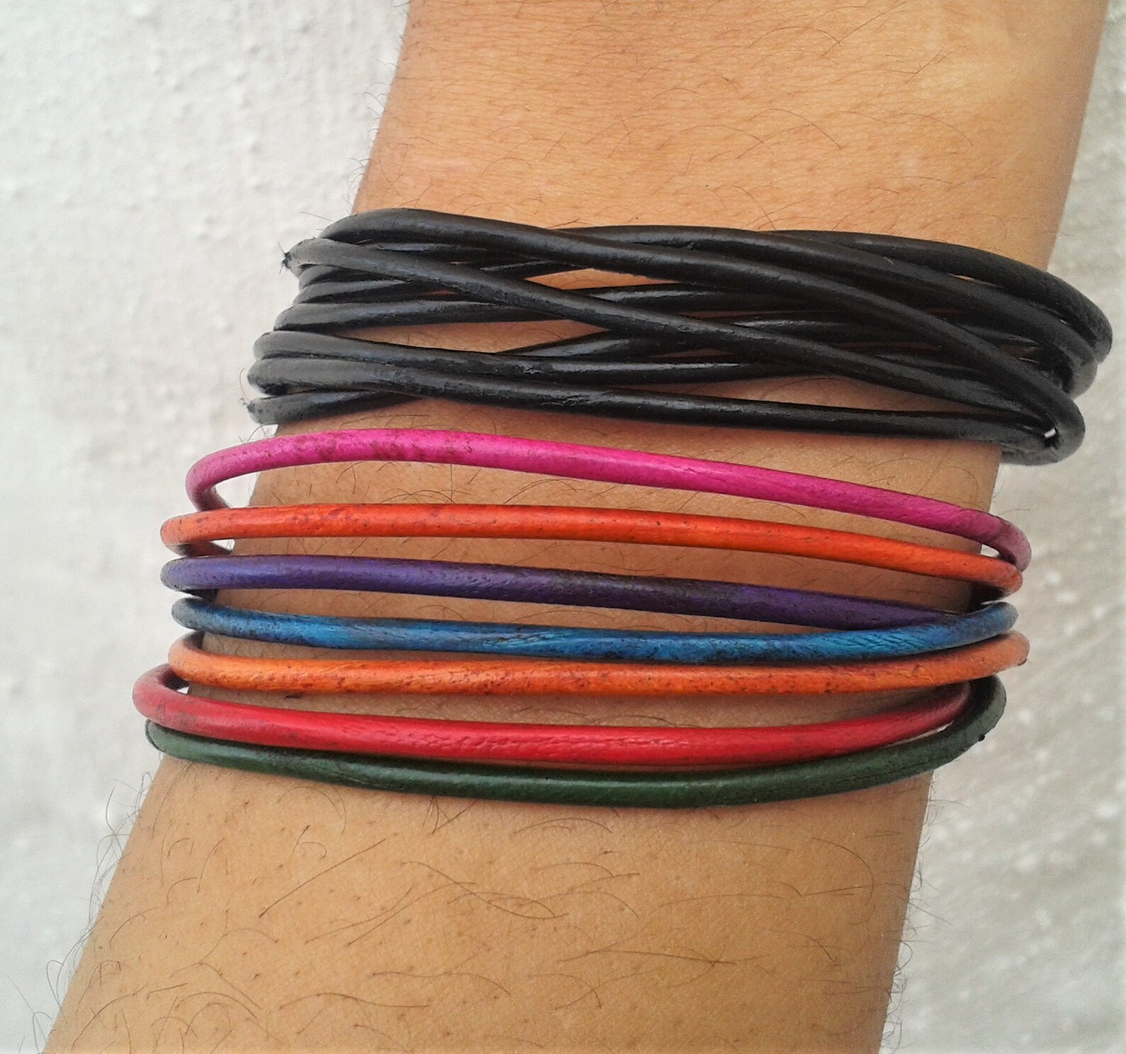 Leather Handcrafted Bracelet Armlet Anklet Choker - Etsy