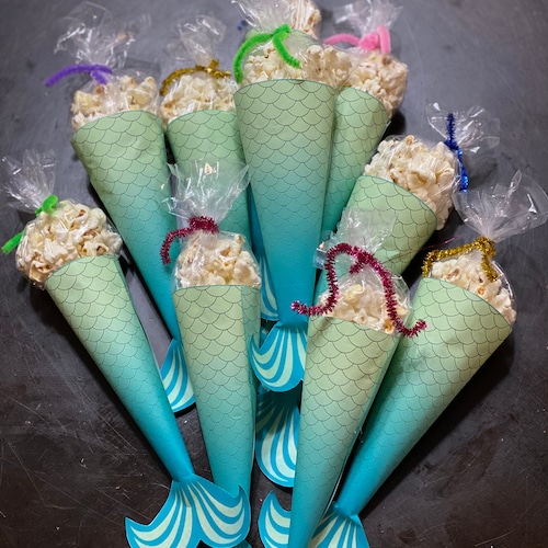 Shark Mermaid Candy Kabobs Party Favors Treat Boxes Baby - Etsy