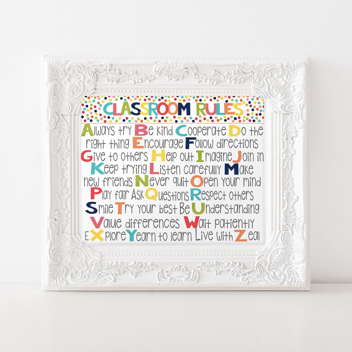 Alphabet ABC Classroom Digital Download Print Teacher Gift Classroom ...