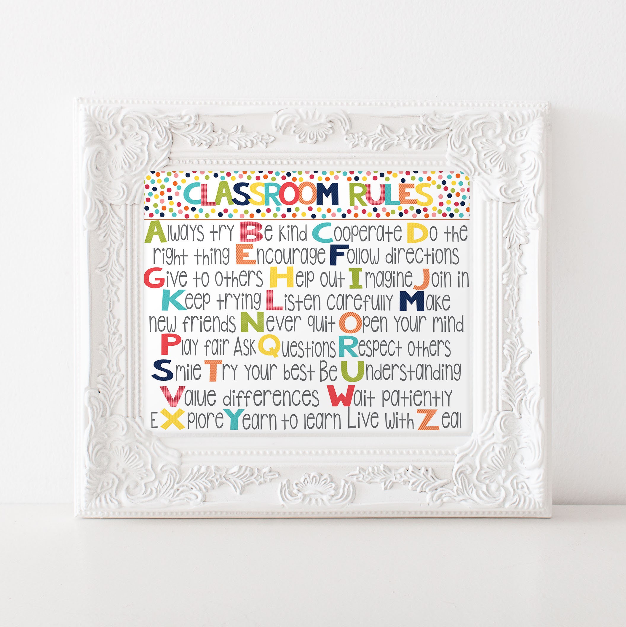 Alphabet ABC Classroom Digital Download Print Teacher Gift Classroom ...