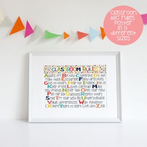 Colorful Classroom Decor Bundle, Elementary Teacher Art, Class Birthday ...