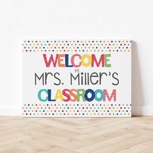 Editable Teacher Classroom Door Sign, Classroom Decor, Teacher ...