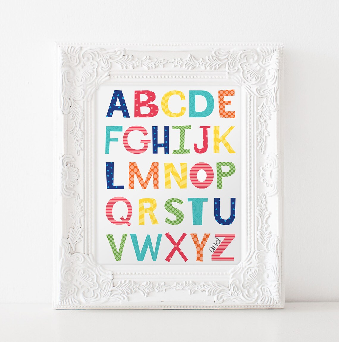 Colorful Alphabet Poster Classroom Decor Teaching Tool ABC - Etsy