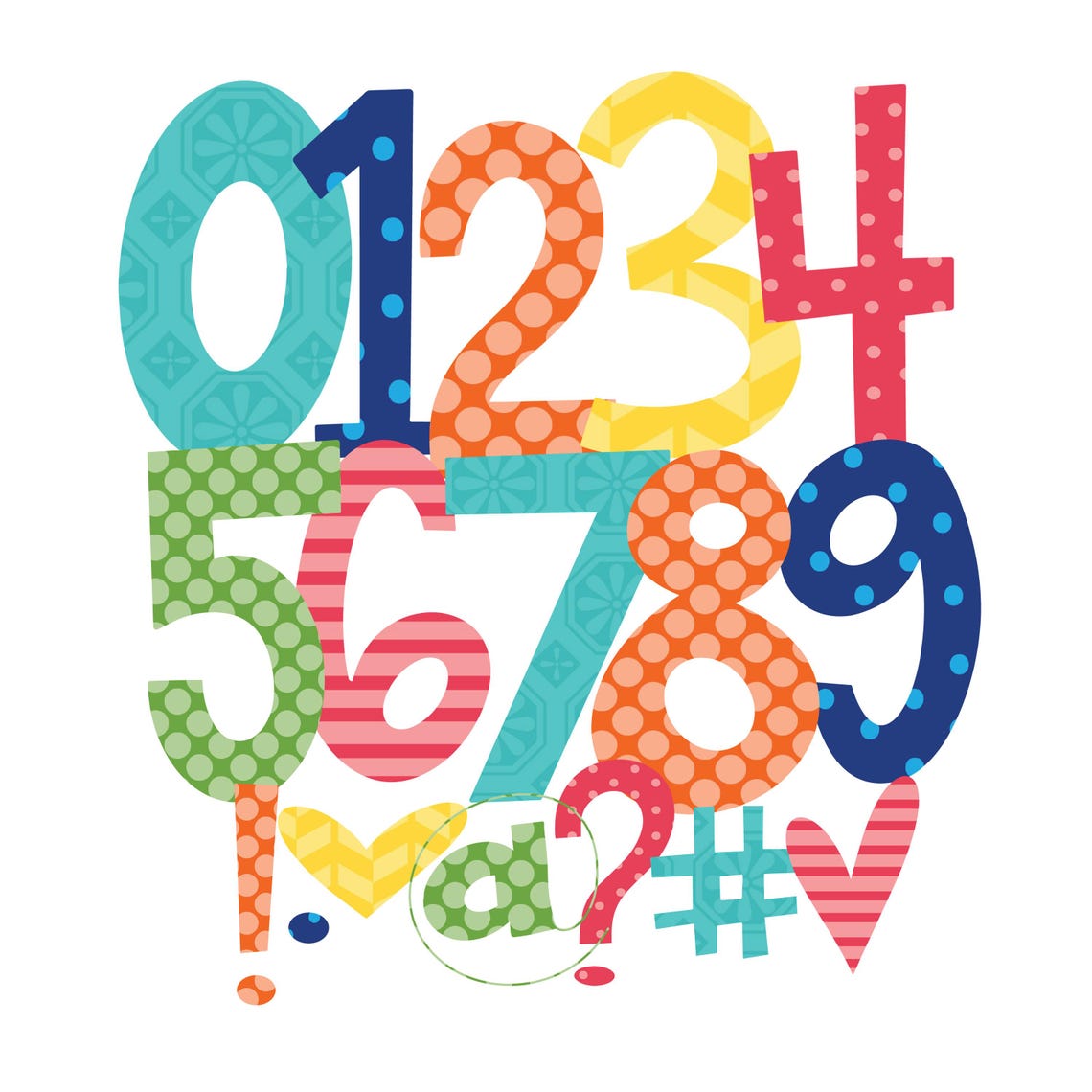 Digital Funky Alphabet PNG, Classroom Bright Alphabet Clipart Font ...
