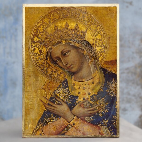 Virgin Mary Icon - Etsy