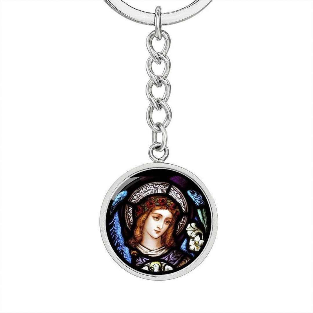 St Gabriel the Archangel Keychain - Etsy