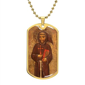 Patron of Ecology, Patron of Animals, St Francis of Assisi Dog Tag ...