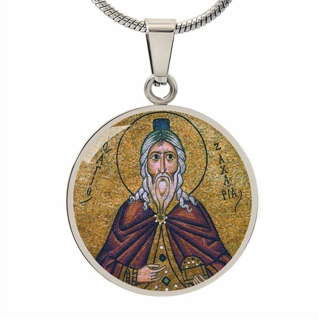 Prophet Zechariah Icon Pendant Necklace - Etsy
