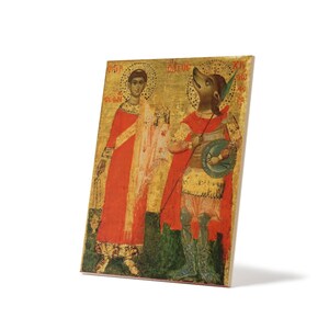Dog Headed Saint Christopher and Saint Stephen Martyr Orthodox Icon ...