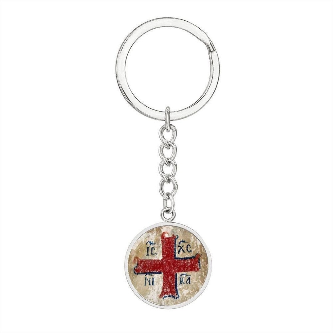 Orthodox Cross Keychain, Jesus Christ Conquers, Ic Xc Nika Orthodox ...