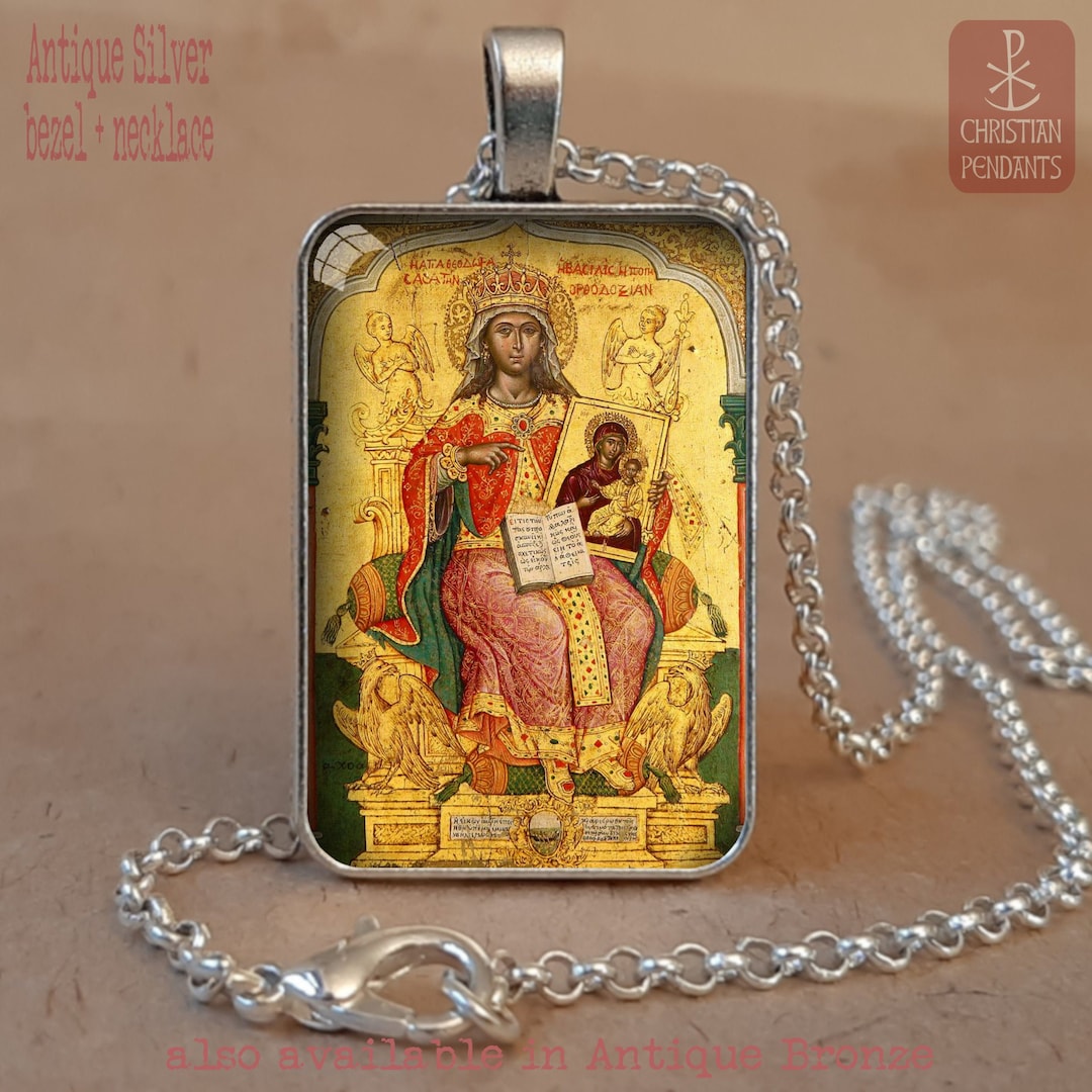 Saint Theodora Orthodox Icon Necklace / Keychain, St Theodora the ...