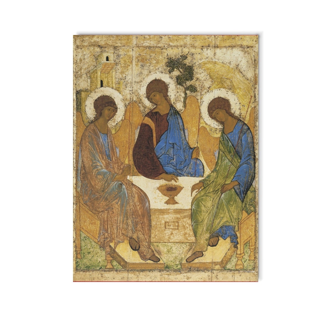 Holy Trinity Orthodox Icon Ceramic Tile, Andrei Rublev Trinity, Holy ...