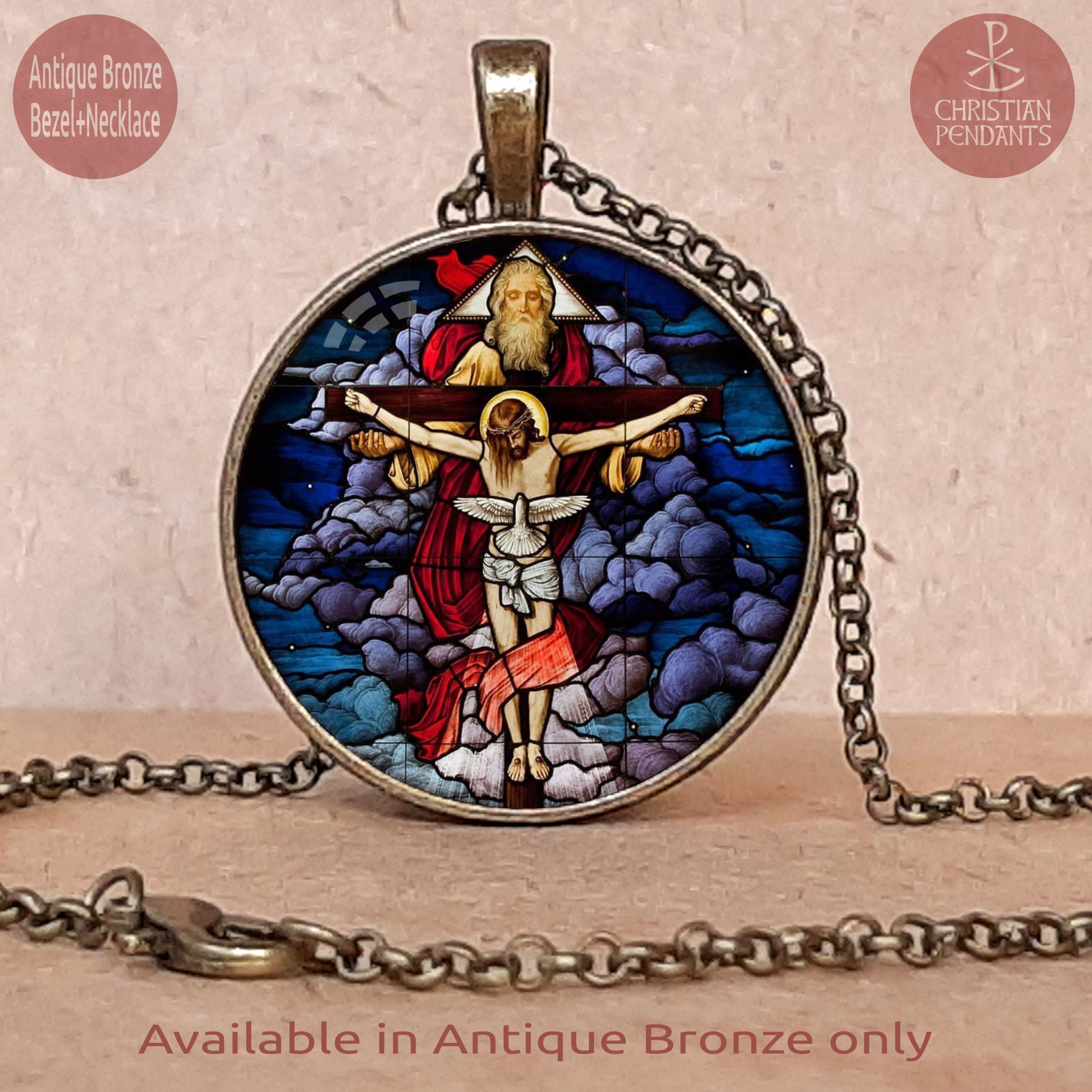 Holy Trinity pendant Holy Trinity image Trinity Necklace | Etsy