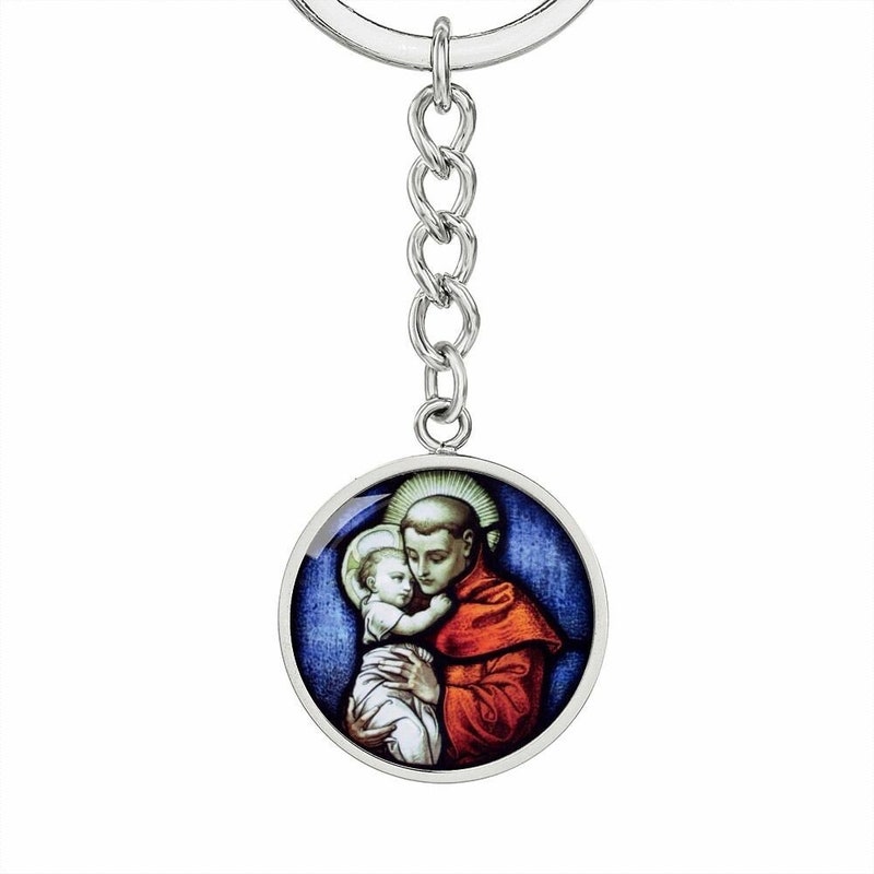 St Anthony Keychain - Etsy