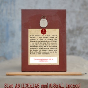 Saint Finnian Icon St Finnian Clonard Saint Finian Clonard - Etsy