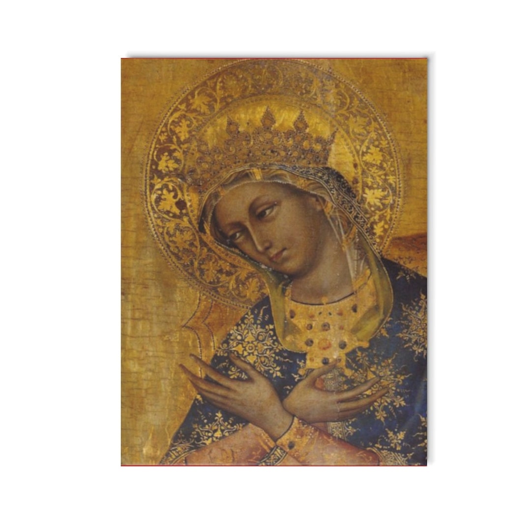 Virgin Mary Icon Ceramic Photo Tile, Mary Mother of Jesus Icon, Virgin ...