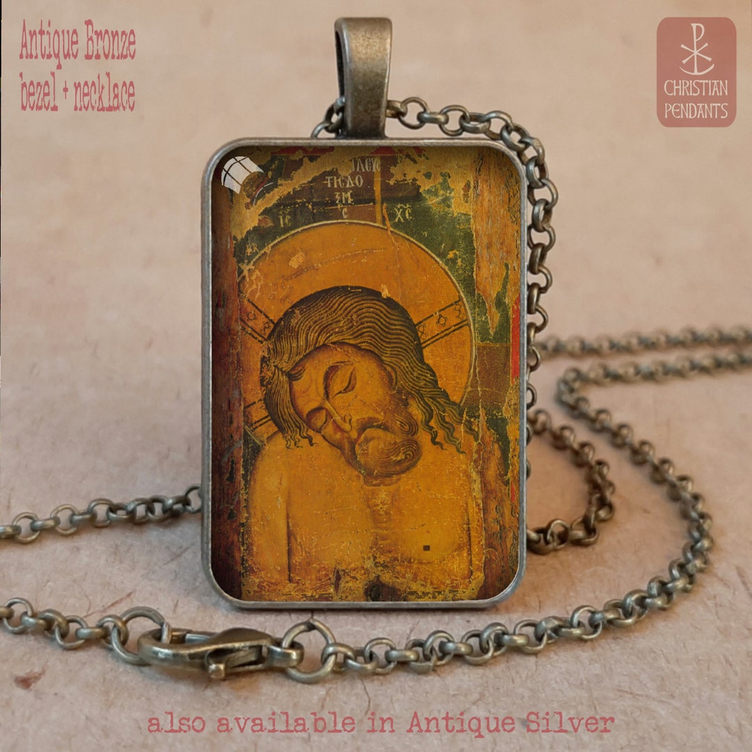 Extreme Humility Orthodox Icon Pendant Necklace or Keychain, Christ the ...