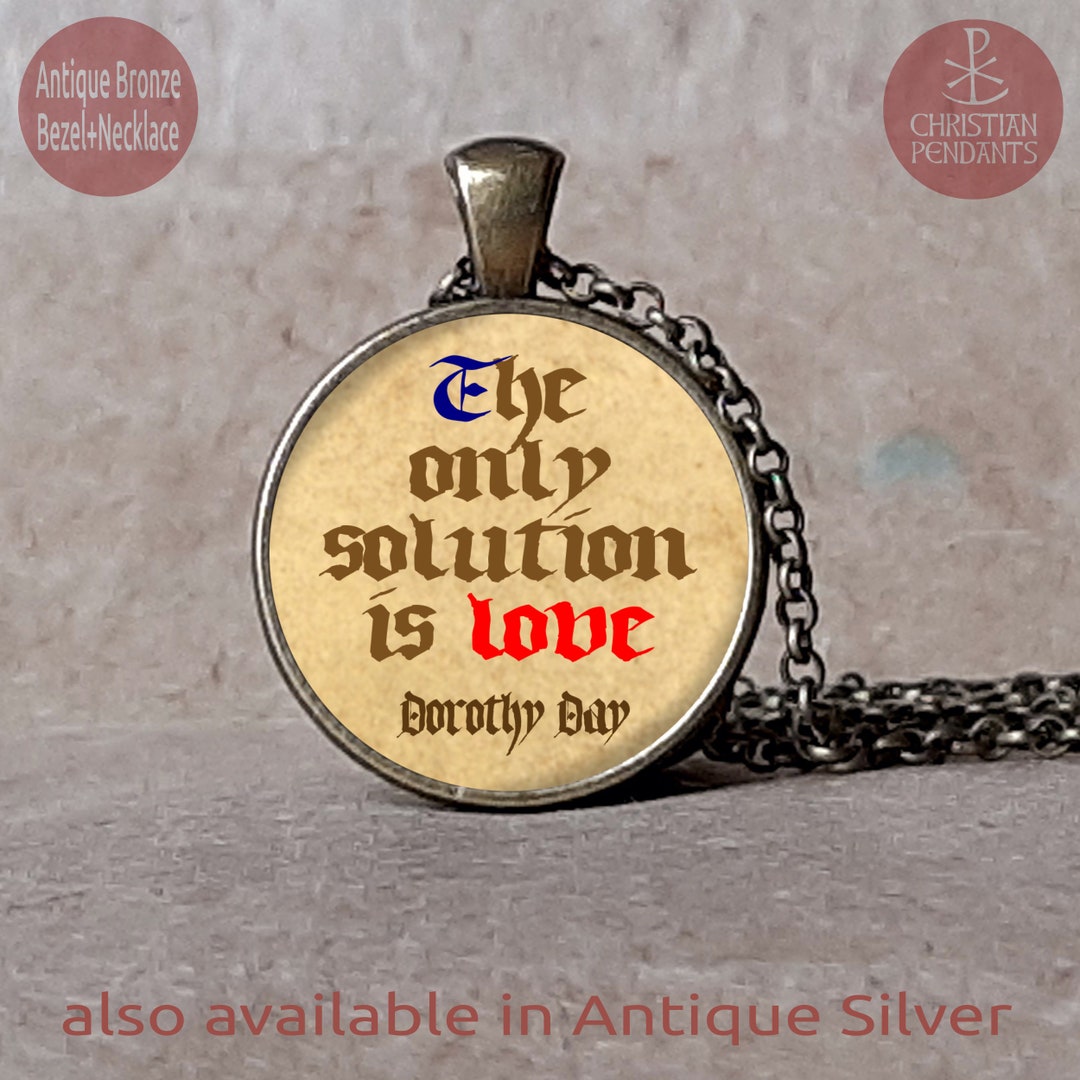 Dorothy Day Quote Catholic Saint Medal or Keychain - Etsy