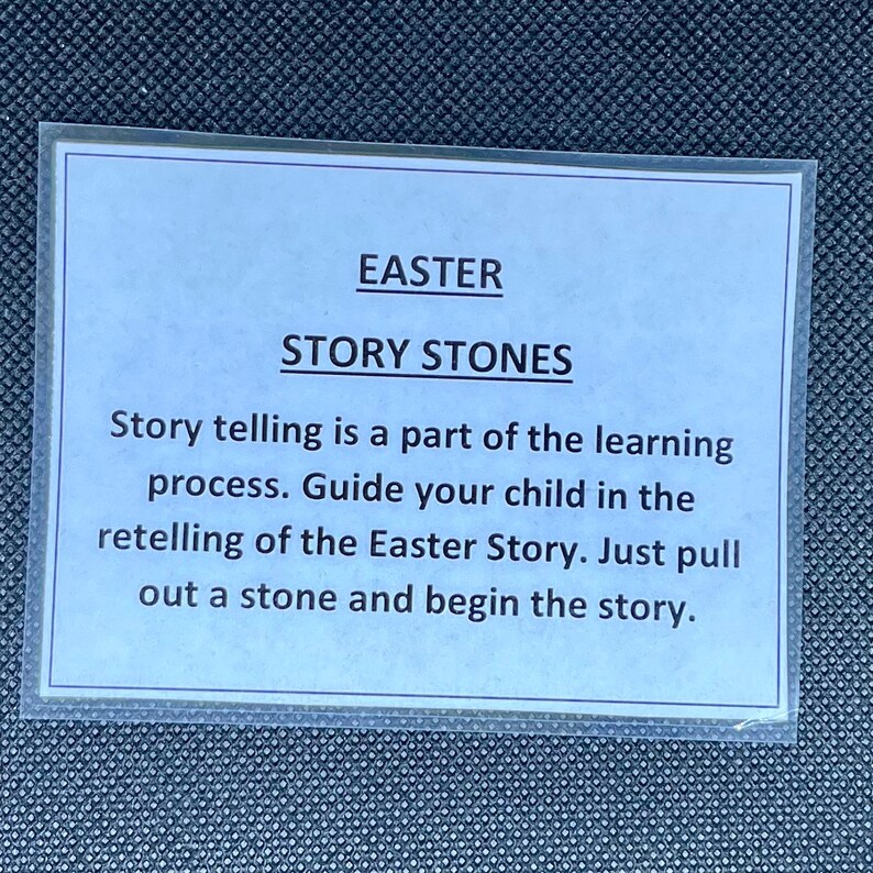 Easter Story Stones Story Telling for Children - Etsy
